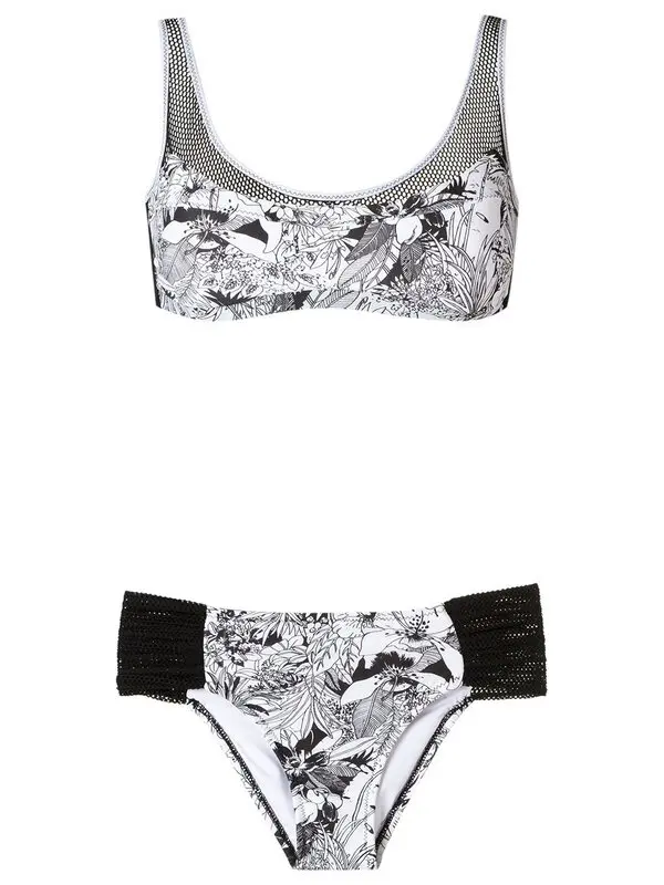 AMIR SLAMA Panelled Bikini Set
