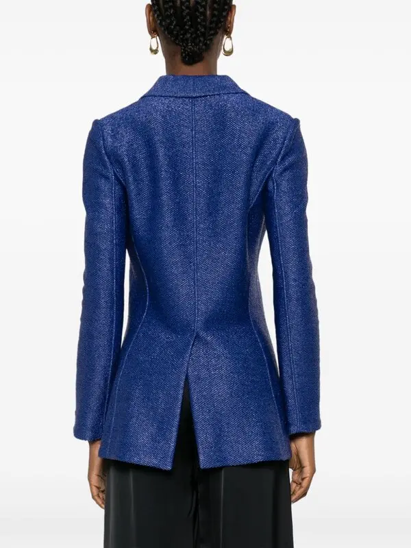 Giorgio Armani Patterned Jacquard Blazer