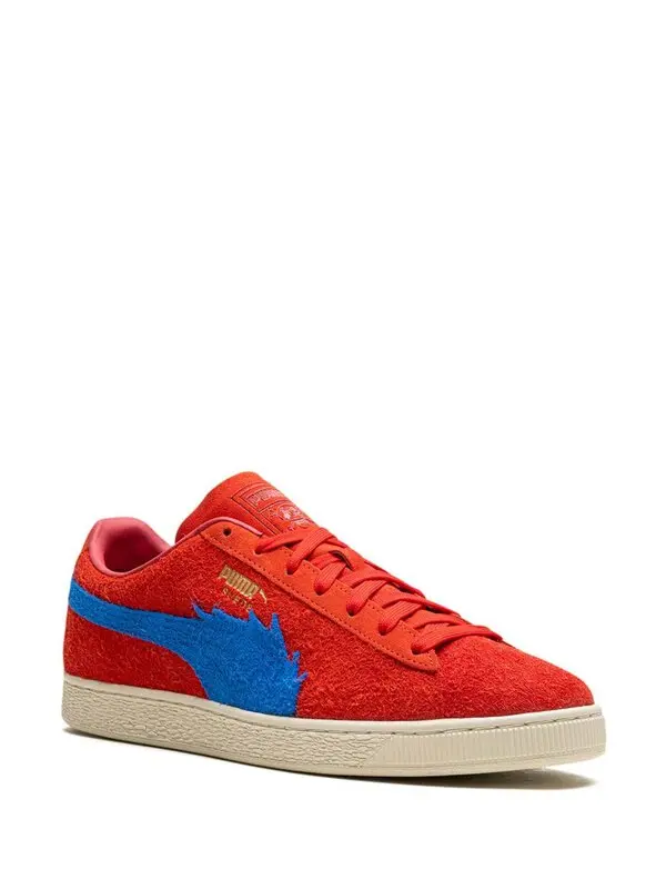 PUMA X One Piece Suede Buggy Sneakers - Red