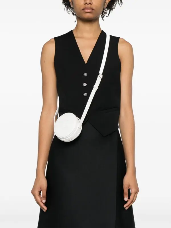 COURREGES Re-edition Circle Cross Body Bag - White