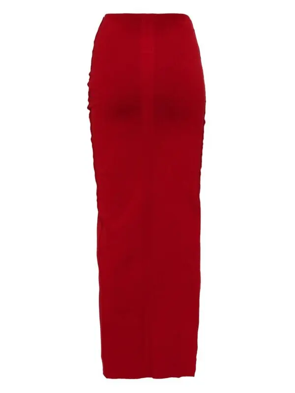 Rick Owens Fitted Asymmetric Skirt