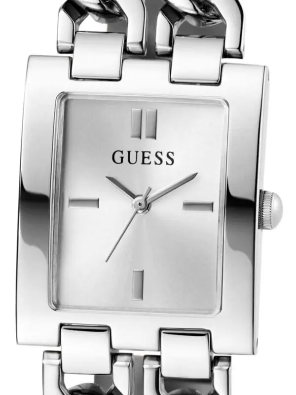 Guess 24mm Square Quartz Watch - Silver