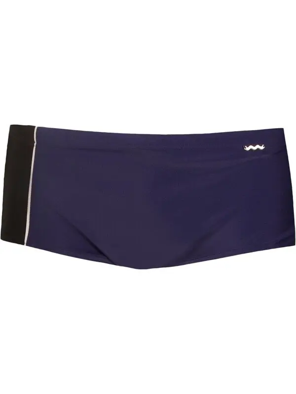 AMIR SLAMA Panelled Swimming Trunks - Blue