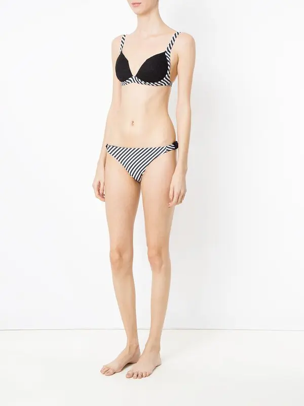 AMIR SLAMA Striped Bikini Set