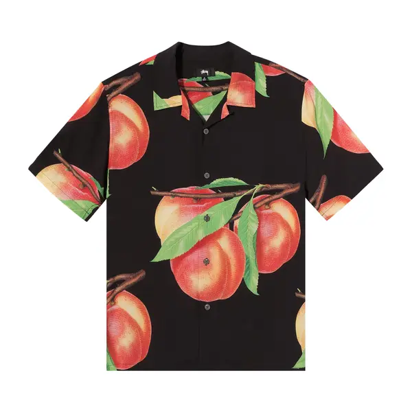 StÜssy Peach Pattern Shirt - Black