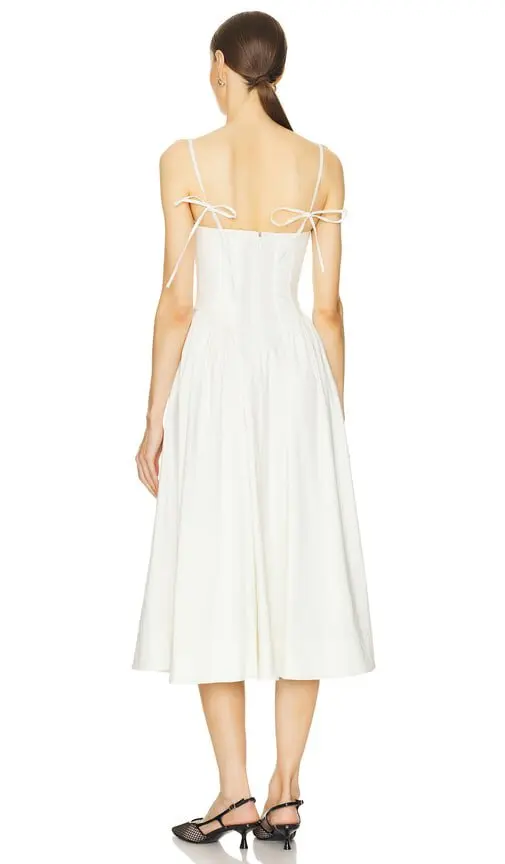 lpa sarita midi dress Lpa Sarita Midi Dress - Coconut Milk - 11% Off
