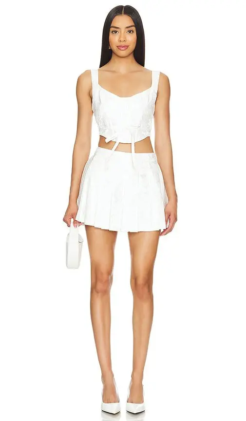 For Love & Lemons X Adelaide Mini Skirt