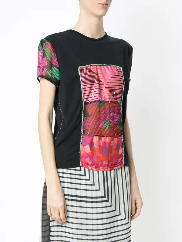 AMIR SLAMA Panels Beaded Blouse