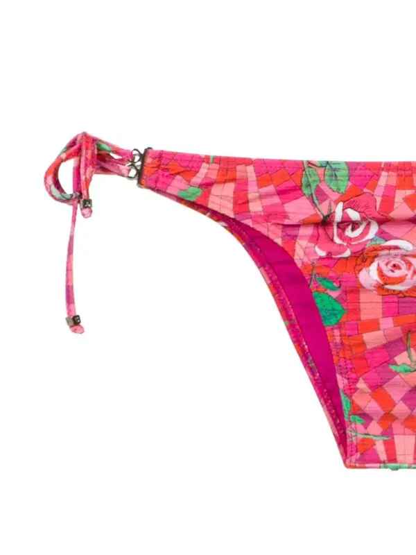 AMIR SLAMA Printed Strapless Bikini Set