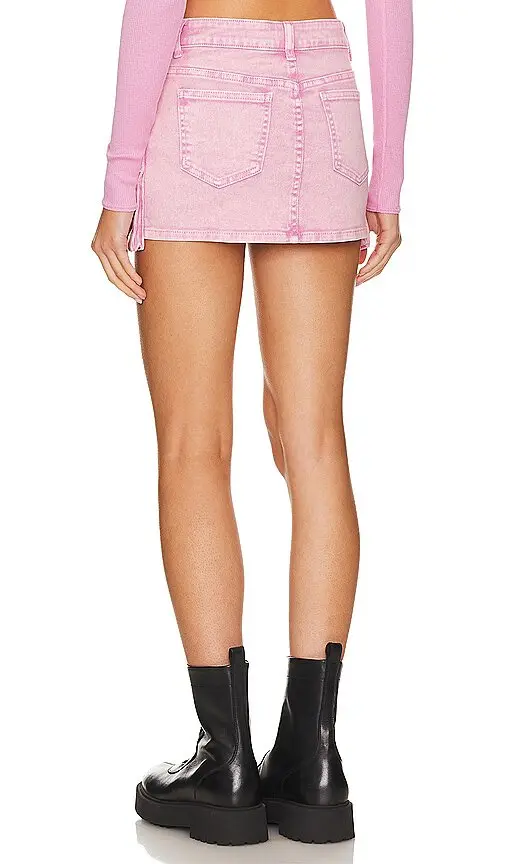 Superdown Mini Cargo Denim Skirt