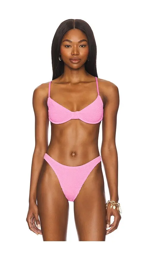 Bond Eye Gracie Balconette Bikini Top - Candy Pink