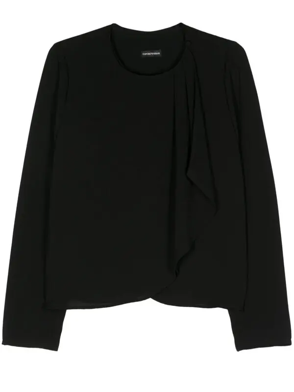Emporio Armani Armure Crepe Wrap Jacket
