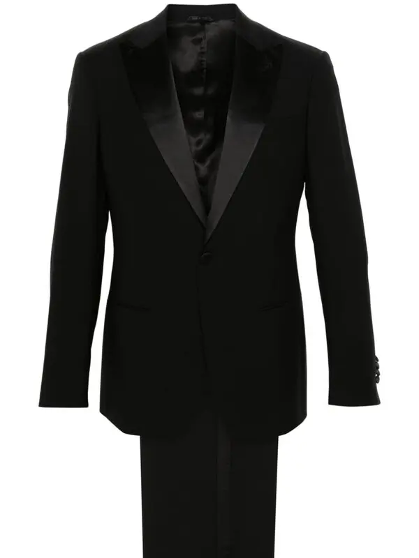 Giorgio Armani Contrast Wool Single-breasted Suit