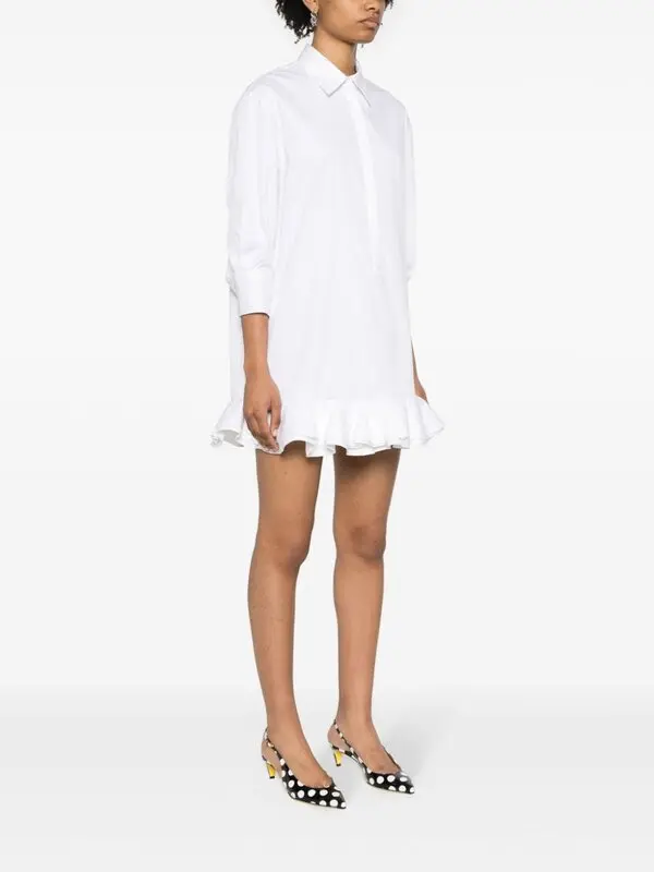 BLANCA VITA Acaly Ruffle-detail Dress - White
