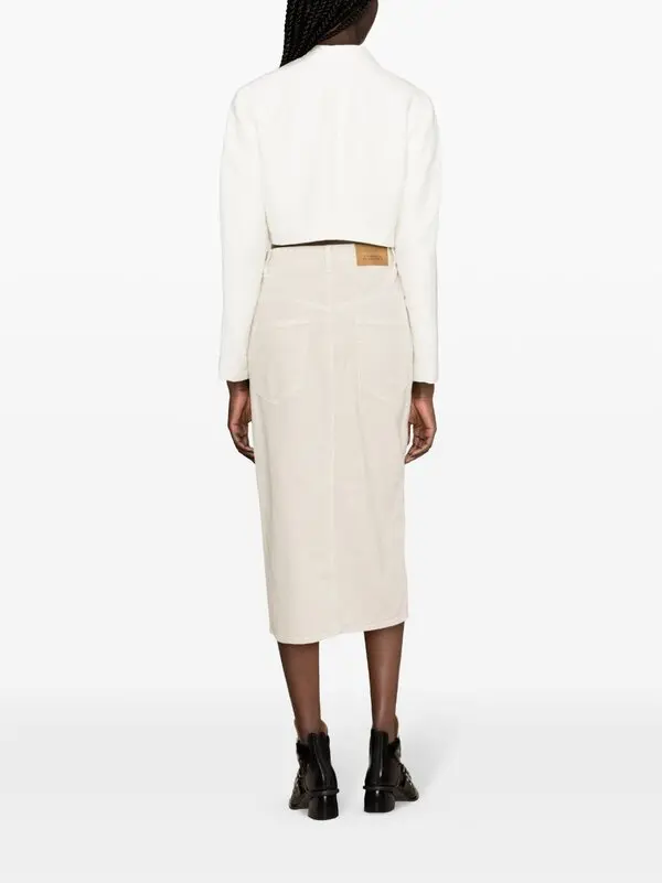 MARANT ETOILE Vandy Denim Midi Skirt - Neutrals