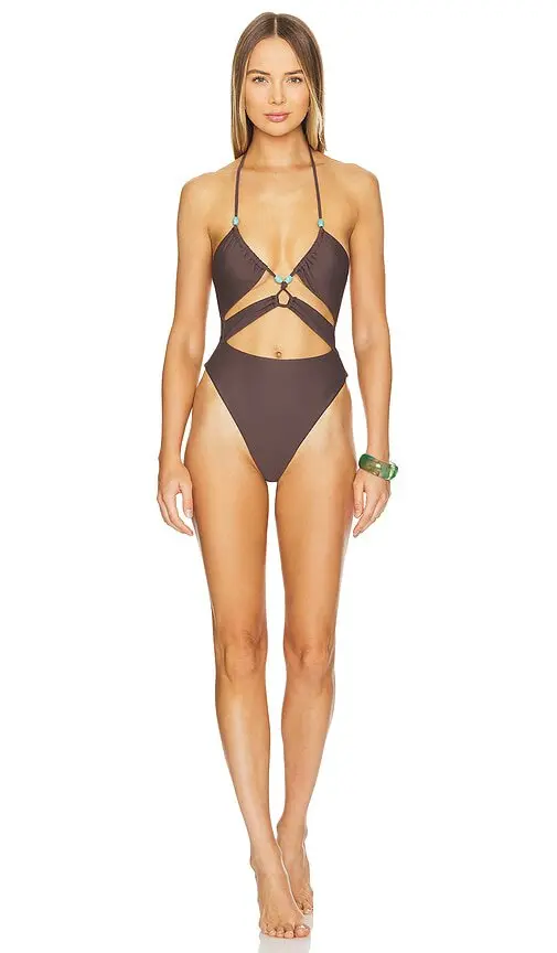 Tularosa Napoli One Piece Swimsuit - Brown