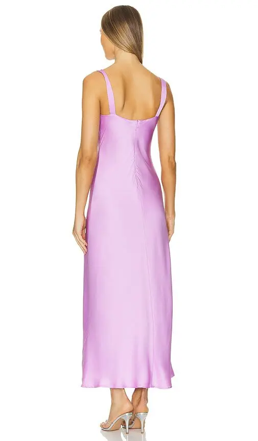 knee length dresses for ladies Florianne Satin Maxi Dress main image 1