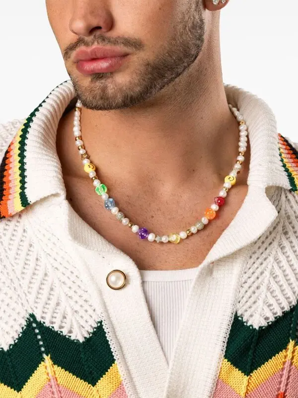 NIALAYA JEWELRY Freshwater-pearl Beaded Necklace - Gold