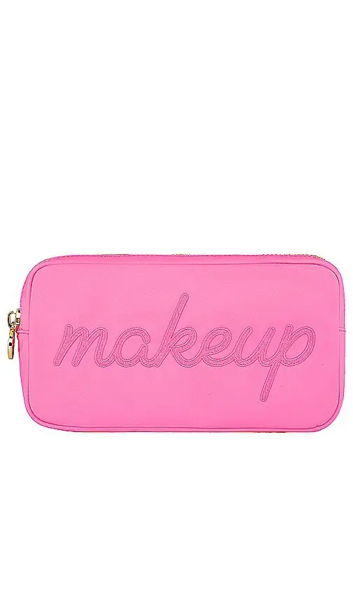Stoney Clover Lane Embroidered Small Pouch - Bubblegum