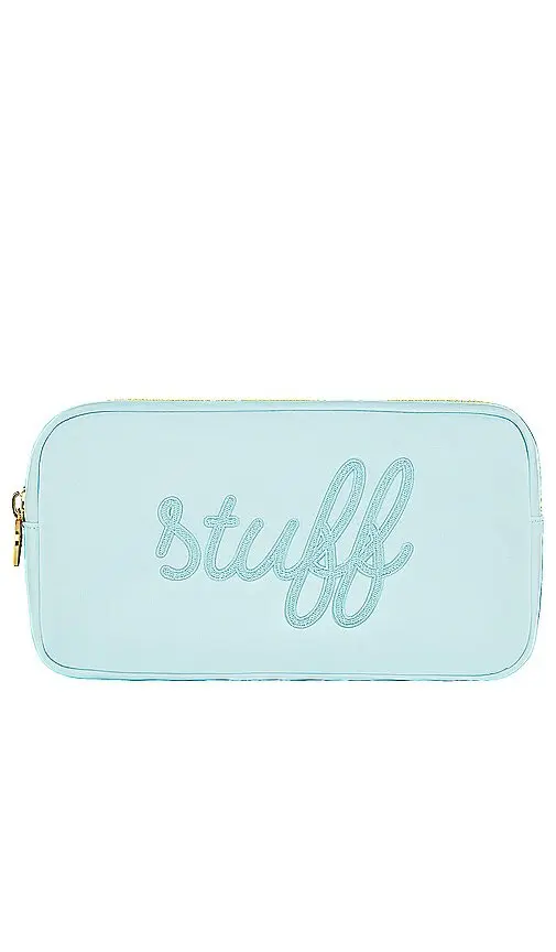 Stoney Clover Lane Stuff Embroidered Small Pouch - Sky