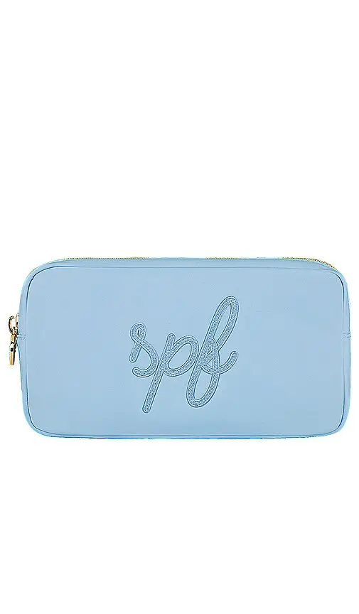 Stoney Clover Lane Spf Embroidered Small Pouch - Periwinkle