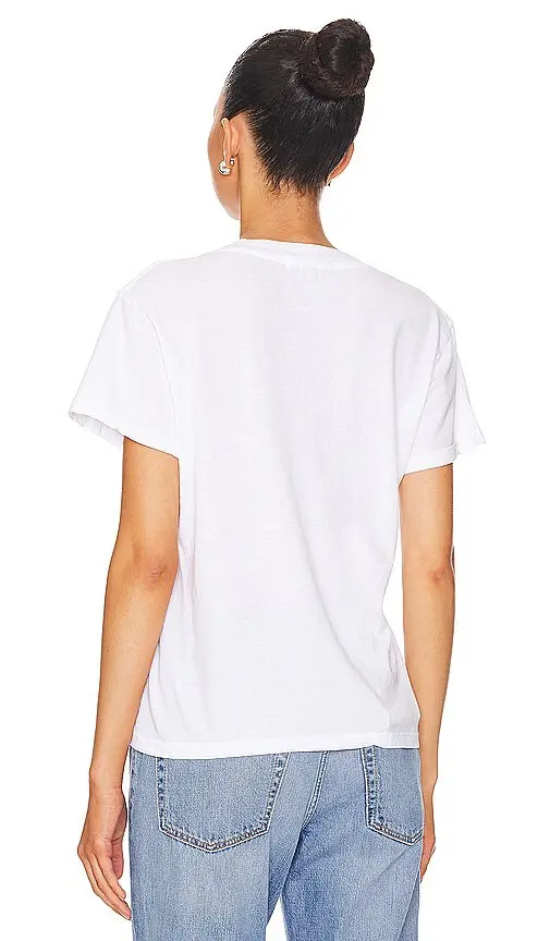 PERFECTWHITETEE Cotton Boxy V Neck Tee