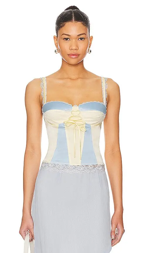 MORE TO COME Ariya Cami Top - Ivory Multi