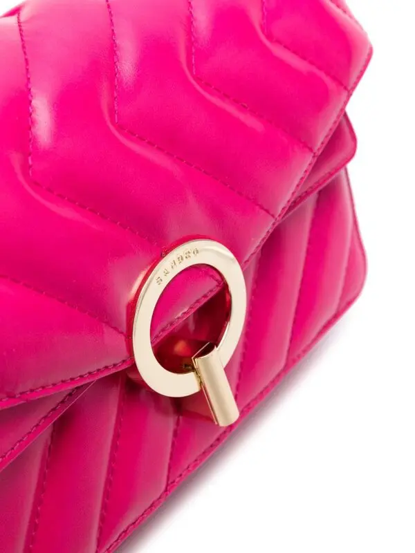 Sandro Quilted Leather Shoulder Bag
