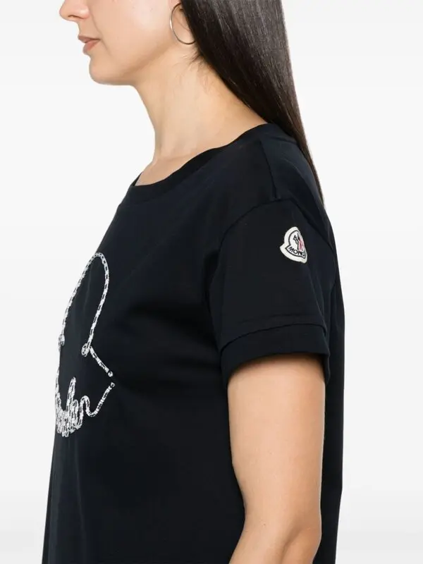 Moncler Corded-logo Cotton Mini Dress