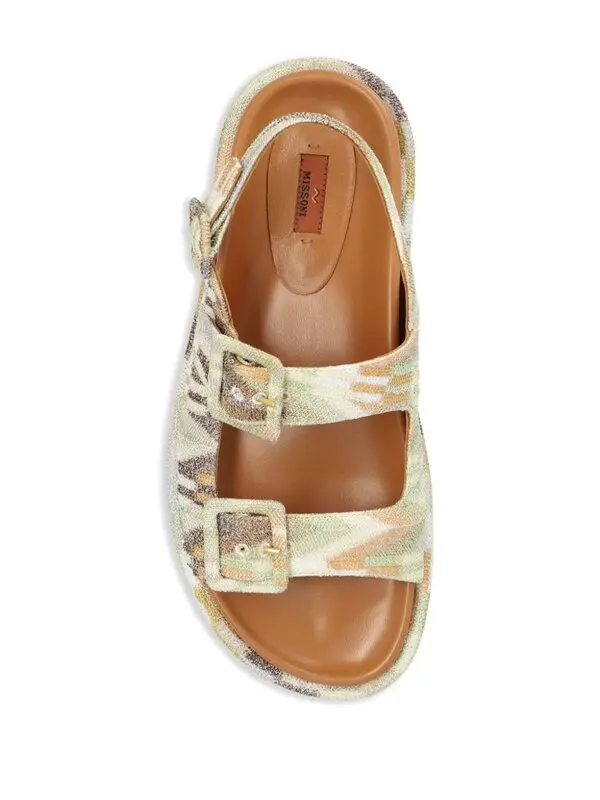 Missoni Open Toe Leather Sandals