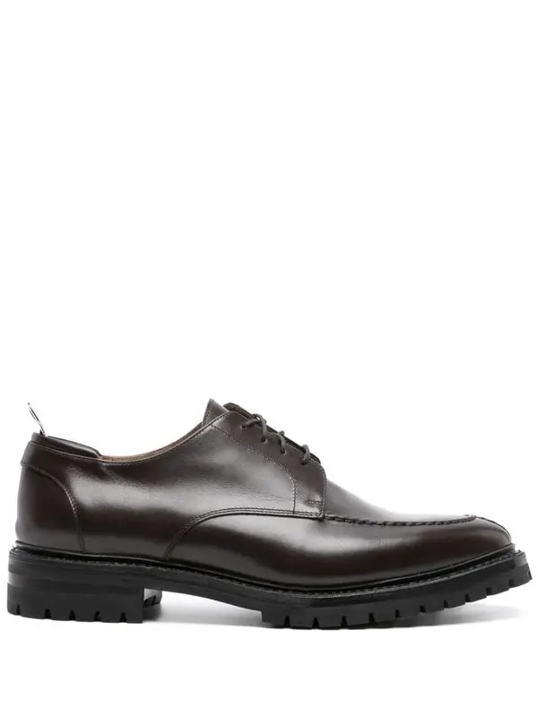 Thom Browne Leather Derby Shoes - Brown