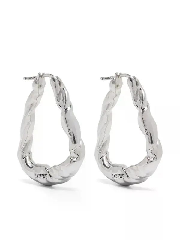 Loewe Twist-detail Earrings - Silver