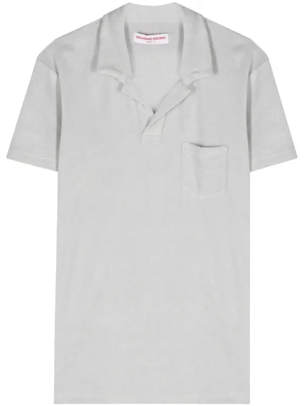 Orlebar Brown Terry Towelling Polo Shirt - Grey
