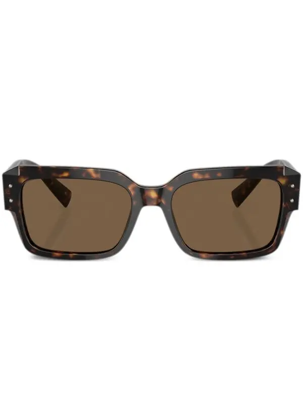 Dolce & Gabbana Rectangle-frame Sunglasses - Brown