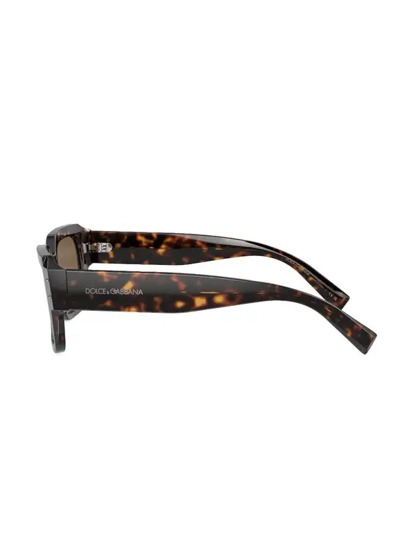 Dolce & Gabbana Rectangle-frame Sunglasses - Brown