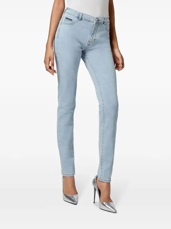 Philipp Plein Logo-plaque Skinny Jeans - Blue