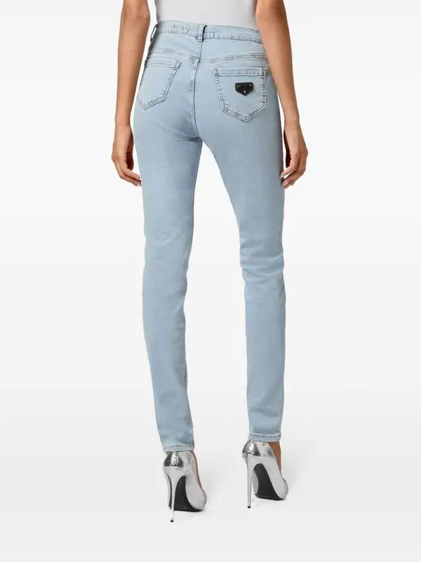 Philipp Plein Logo-plaque Skinny Jeans - Blue