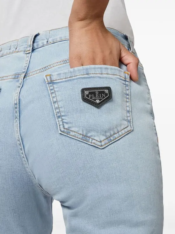Philipp Plein Logo-plaque Skinny Jeans - Blue
