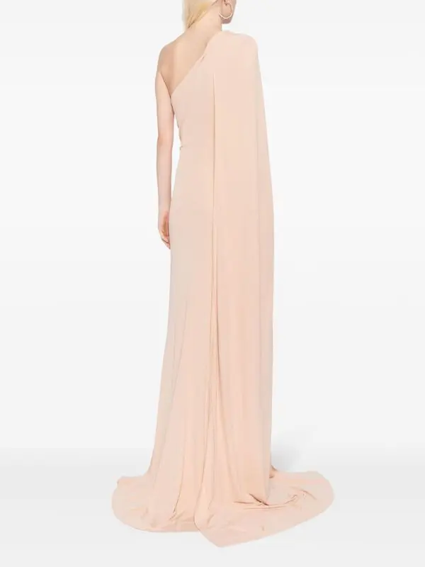 Elie Saab One-shoulder Jersey Gown
