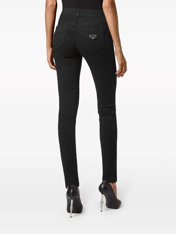 Philipp Plein Logo-plaque Skinny Jeans - Black