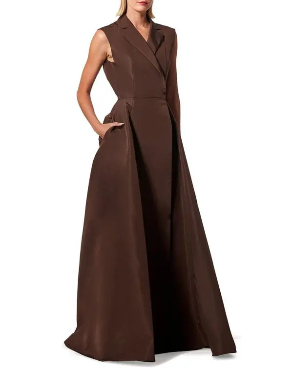 Carolina Herrera Silk Trench Gown