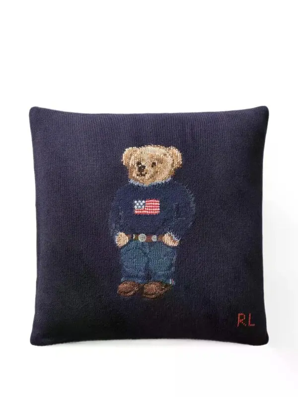 Ralph Lauren Polo Bear Cushion - Blue