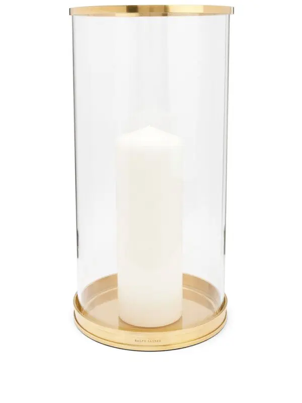 Ralph Lauren Modern Hurricane Candle Holder - Gold