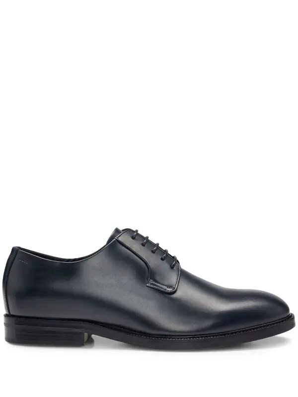 Boss Leather Derby Shoes - Blue | Editorialist display picture 1