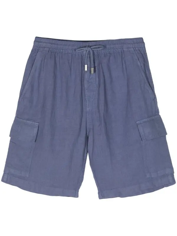 Vilebrequin Drawstring Linen Cargo Shorts