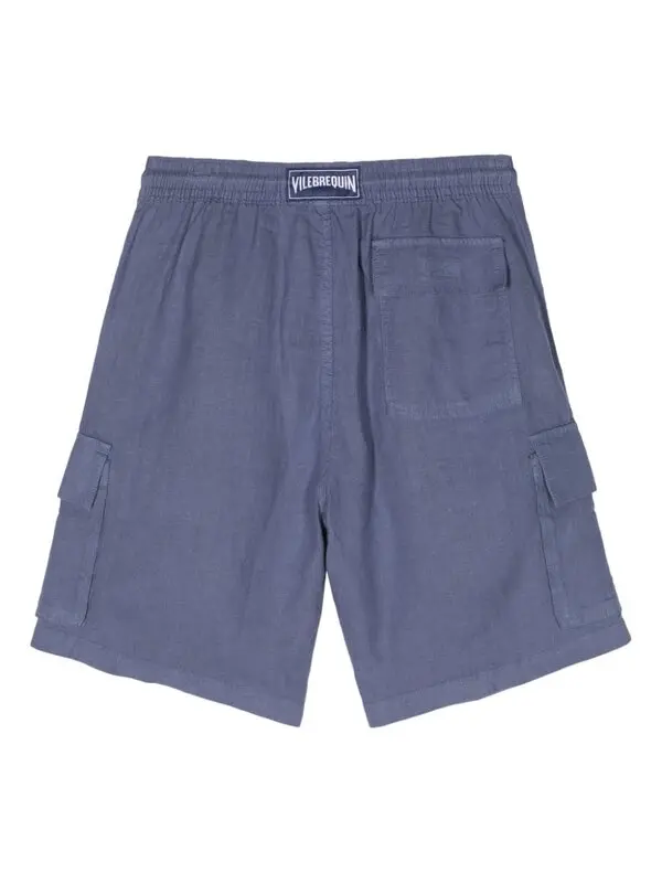 Vilebrequin Drawstring Linen Cargo Shorts