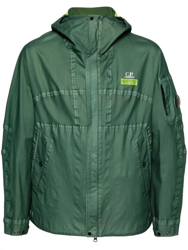 C.P. Company Gore-Tex Infinium™ Hooded Jacket In Green - 68% Off