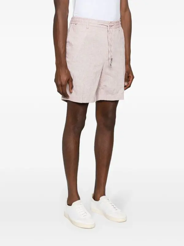 BOSS Linen-blend Drawstring Shorts