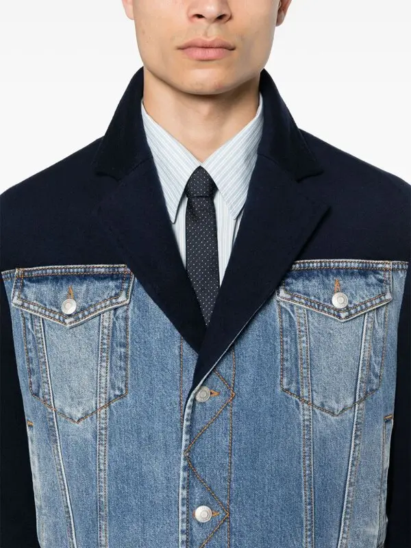 Alexander McQueen Hybrid Single-breasted Coat