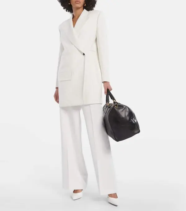 Khaite Bacall Mid-rise Wide-leg Pants